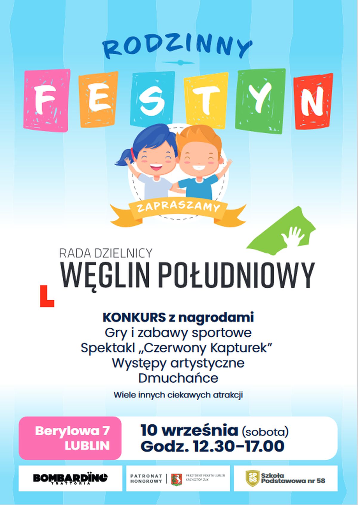 Festyn Rodzinny Węglina Południowego. Będą gry i zabawy dla dzieci oraz ...