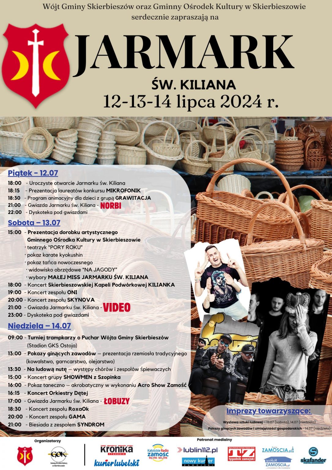 W weekend odbędzie się Jarmark św. Kiliana. Będą liczne występy, pokazy ...